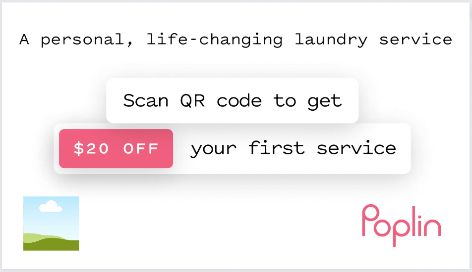 Physical Marketing Materials – Poplin Laundry Pro